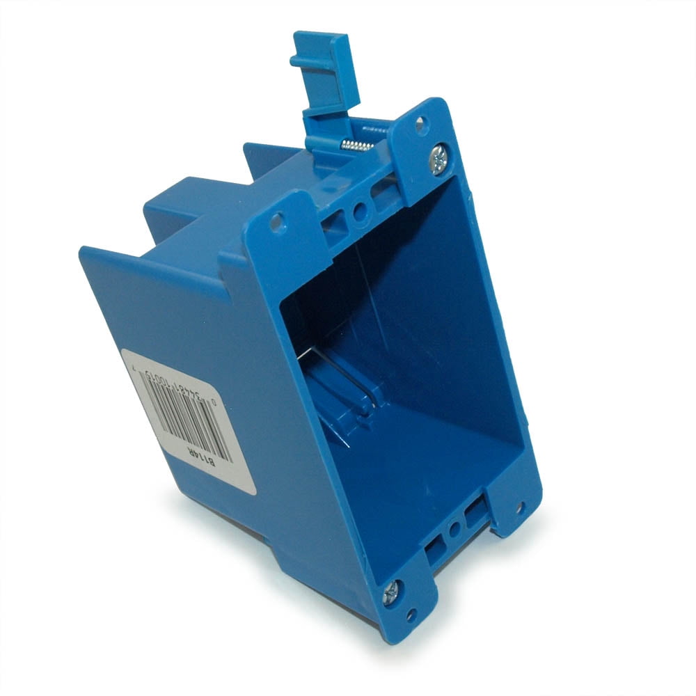 Single Gang Wallbox, Full Voltage Existing Construction, BLUE - Walmart.com