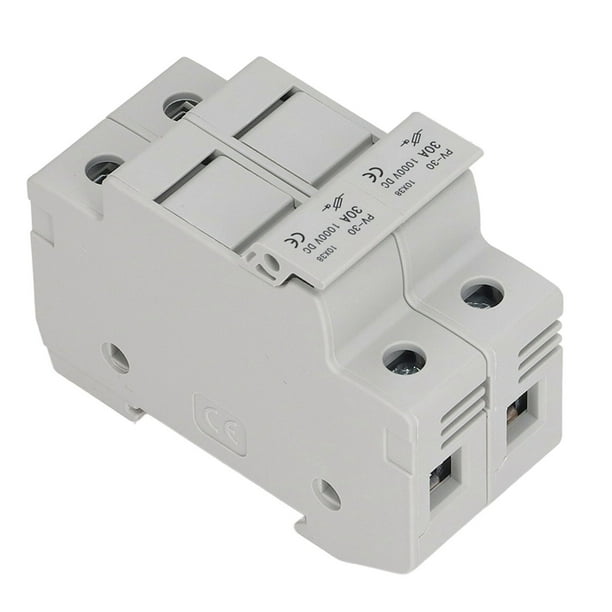 Midget Fuse Holder, 2 Poles 1000V DC Fuse Holder Base Insulated Housing ...