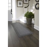Mainstays Faux Sisal Machine Washable Gray Border Indoor Accent Rug Set ...