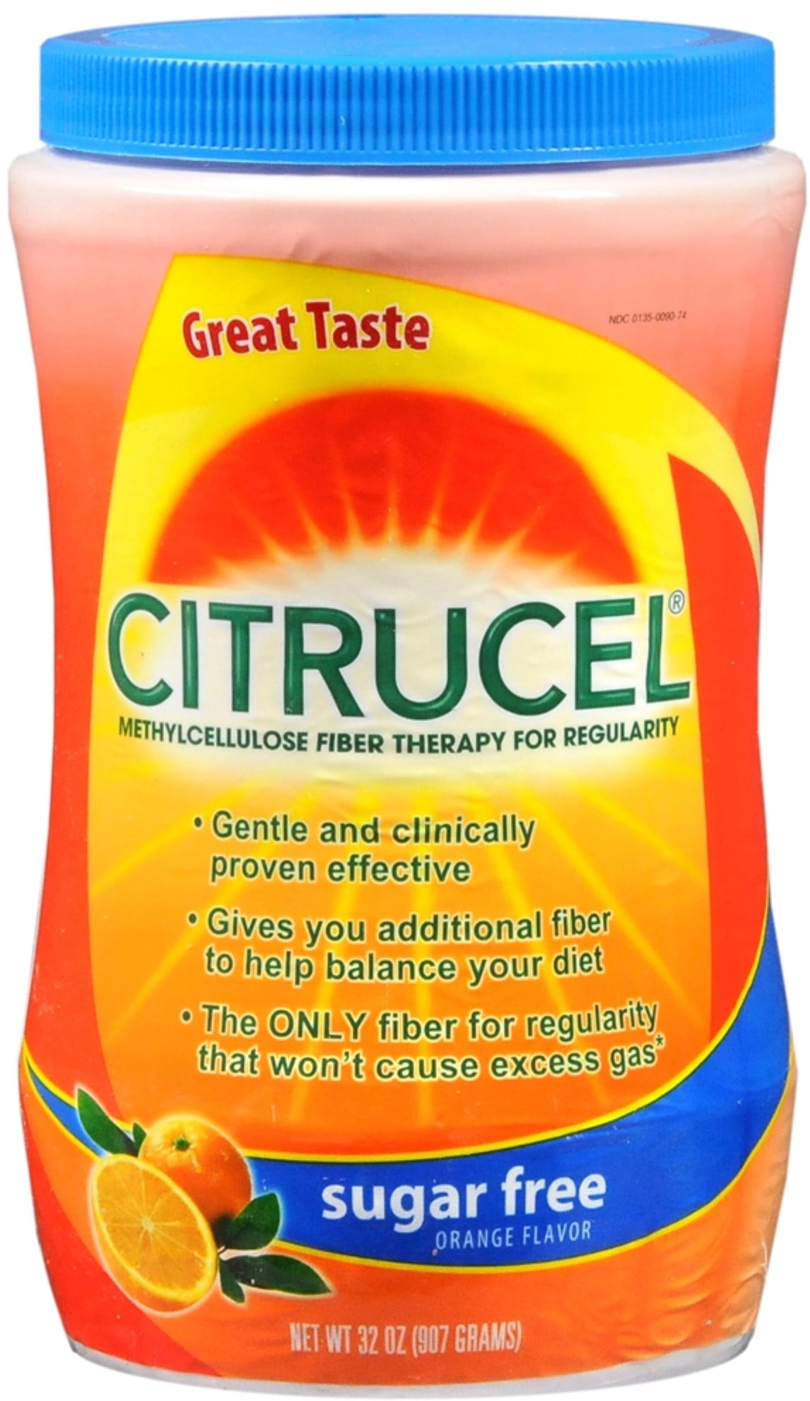 Citrucel Sugar-Free Orange Flavor 32 oz (Pack of 2) - Walmart.com
