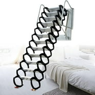 Walmart Wall-Mounted Folding Attic Ladder, Retractable Alloy Access ...