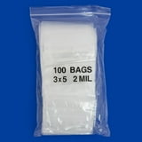 JewelrySupply.com, Clear Plastic Reclosable Zipper Bags with White ...