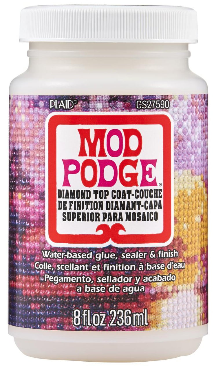 Plaid Mod Podge Diamond Top Coat Acrylic Sealer-8oz - Walmart.com