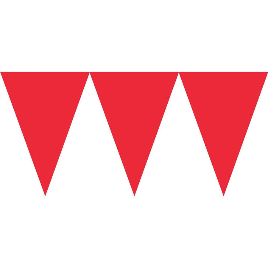 Red Paper Pennant Banner - Walmart.com