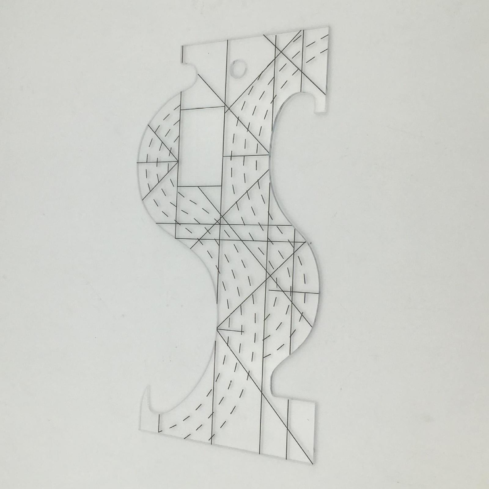 Clear Quilting Template Acrylic Patchwork Ruler Sewing Frames Stencils ...