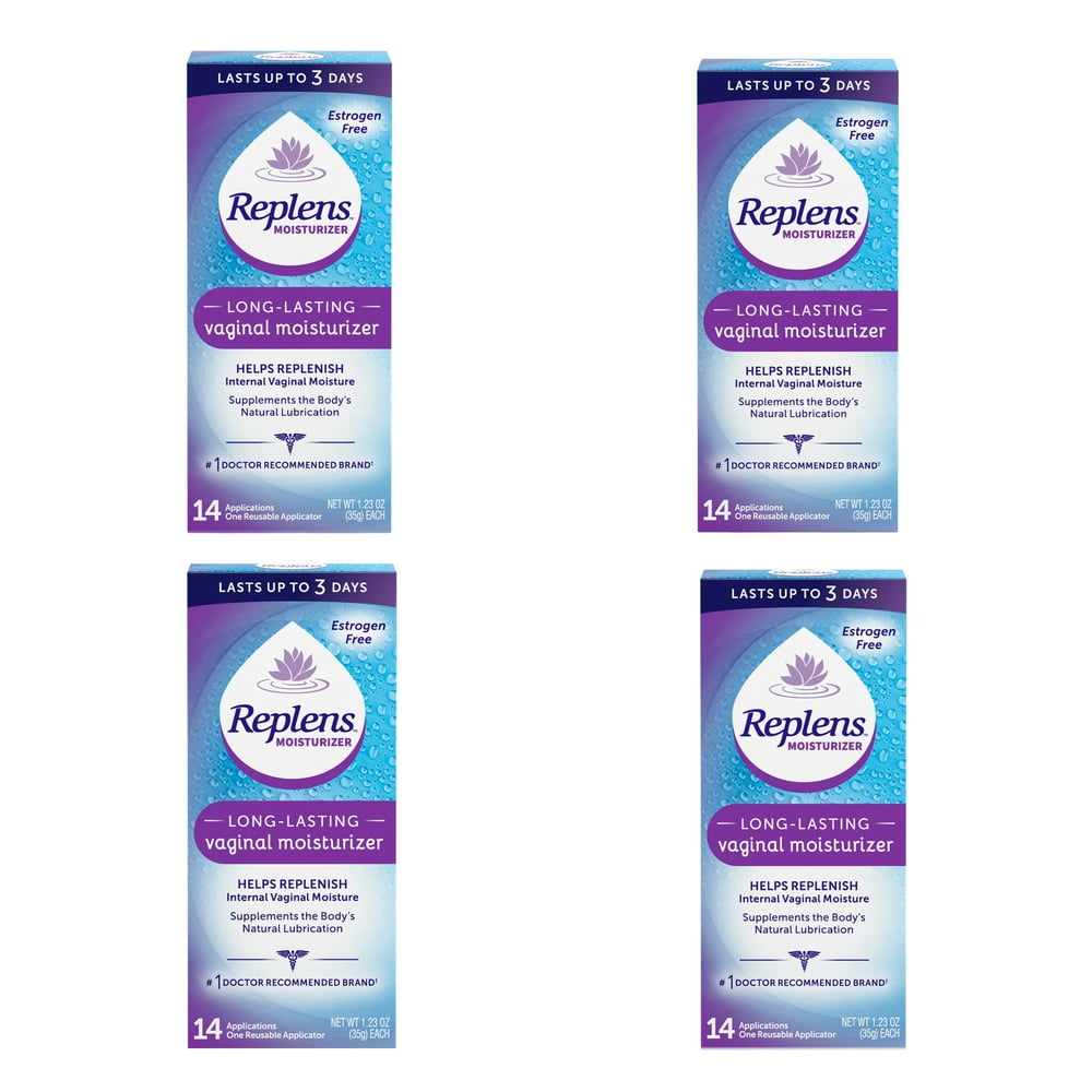 Replens Vaginal Moisturizer With Reusable Applicator 35 g (Pack of 4 ...
