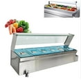 TECHTONGDA Electric Commercial Bain-marie Buffet Food Warmer Steam ...