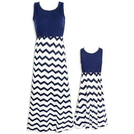 Mommy and Me Dresses Matching Set Casual Sundress Short Sleeve Boho ...
