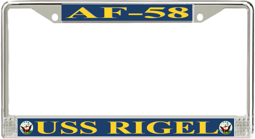 USS Rigel AF-58 License Plate Frame - Walmart.com