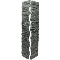 NextStone™ Faux Polyurethane Stone Column Wrap - Pewter - Walmart.com