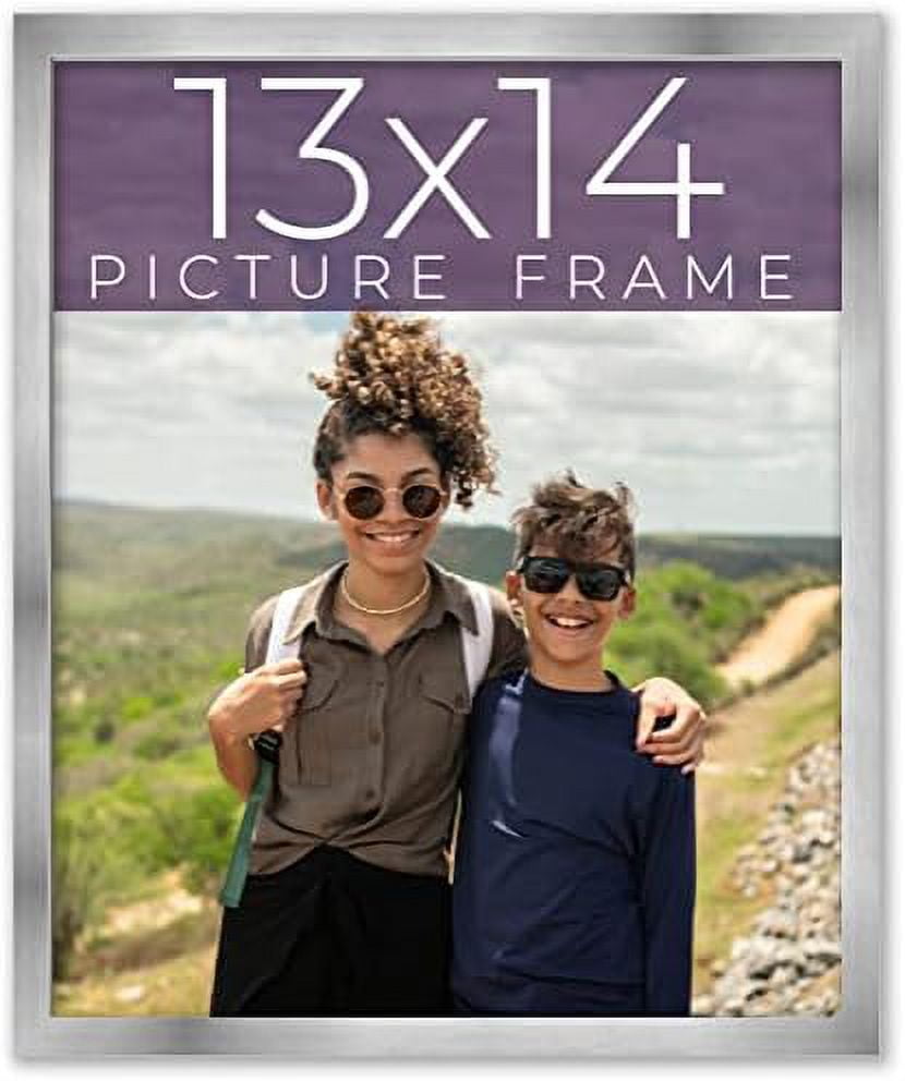 13X14 Frame Silver Real Wood Picture Frame Width 0.75 Inches | Interior ...