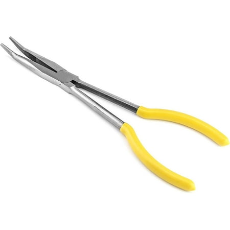 Tatum88 Curved Nose Pliers , Long Nose Pliers , 280mm / 11" , 25 Degree ...
