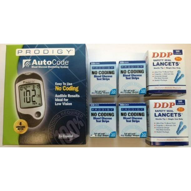 Prodigy AutoCode Talking Blood Glucose Monitoring System - Walmart.com ...