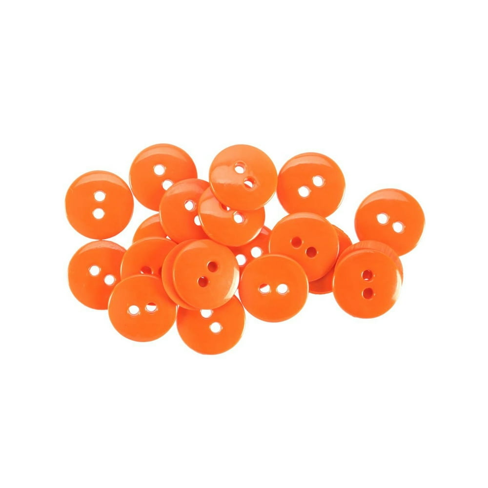 Orange Buttons - 5/8 in. - Round - 20 Pieces (no570000009) - Walmart ...