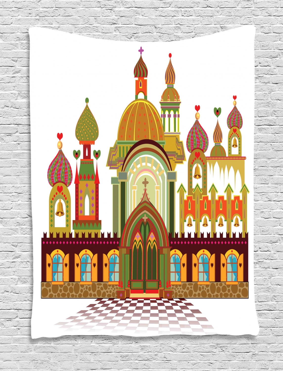Russian Tapestry, Fairyland Fantasy Kingdom Slavic Architecture, Wall ...