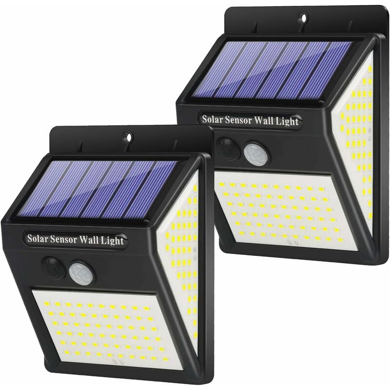 Click here for Hesignd 2 Pack 140 Led Solar Lights Outdoor With 2... prices