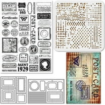 1set Cat Clear Stamps Cutting Dies PET Painting Stencils for Card ...