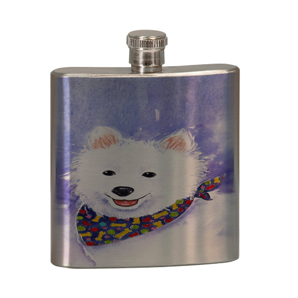 KuzmarK 6 oz. Stainless Steel Flask Set in Black Presentation Box ...