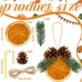 24 Set Christmas Tree Decorations DIY Dried Orange Slices Pine Cones ...
