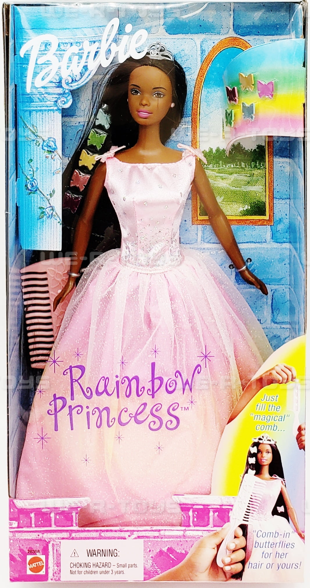 Barbie Rainbow Princess African American Doll Mattel 1999 # 26358 NEW ...