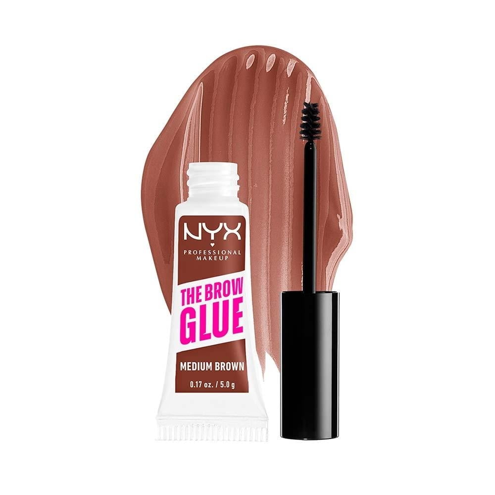 Gel Fijador de Cejas Nyx Professional Makeup The Brow Glue Medium Brown 5 g | Walmart en línea