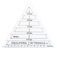 60 Degree Equilateral Triangle Quilting Ruler for Quilting Paper Arts ...
