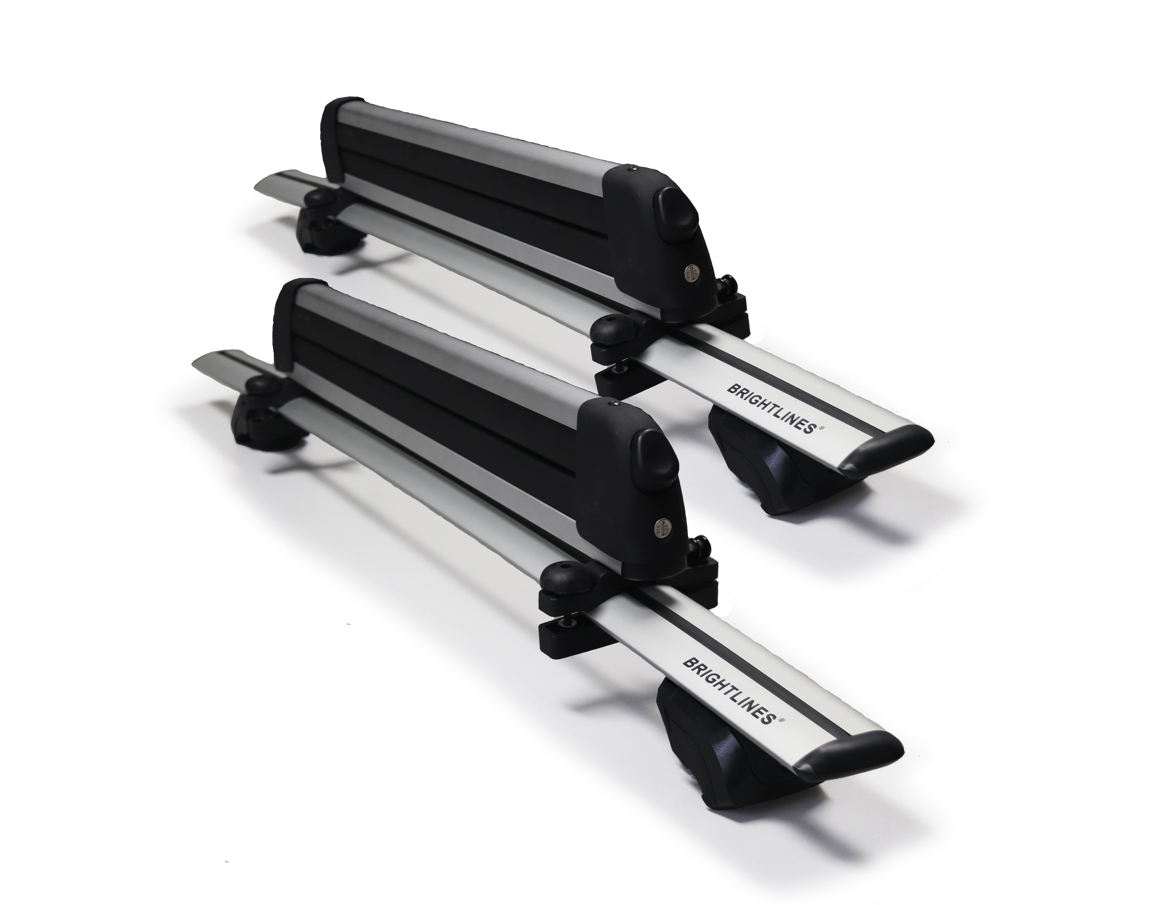 BrightLines Roof Rack Cross Bars Ski Rack Combo Compatible with 2009 ...