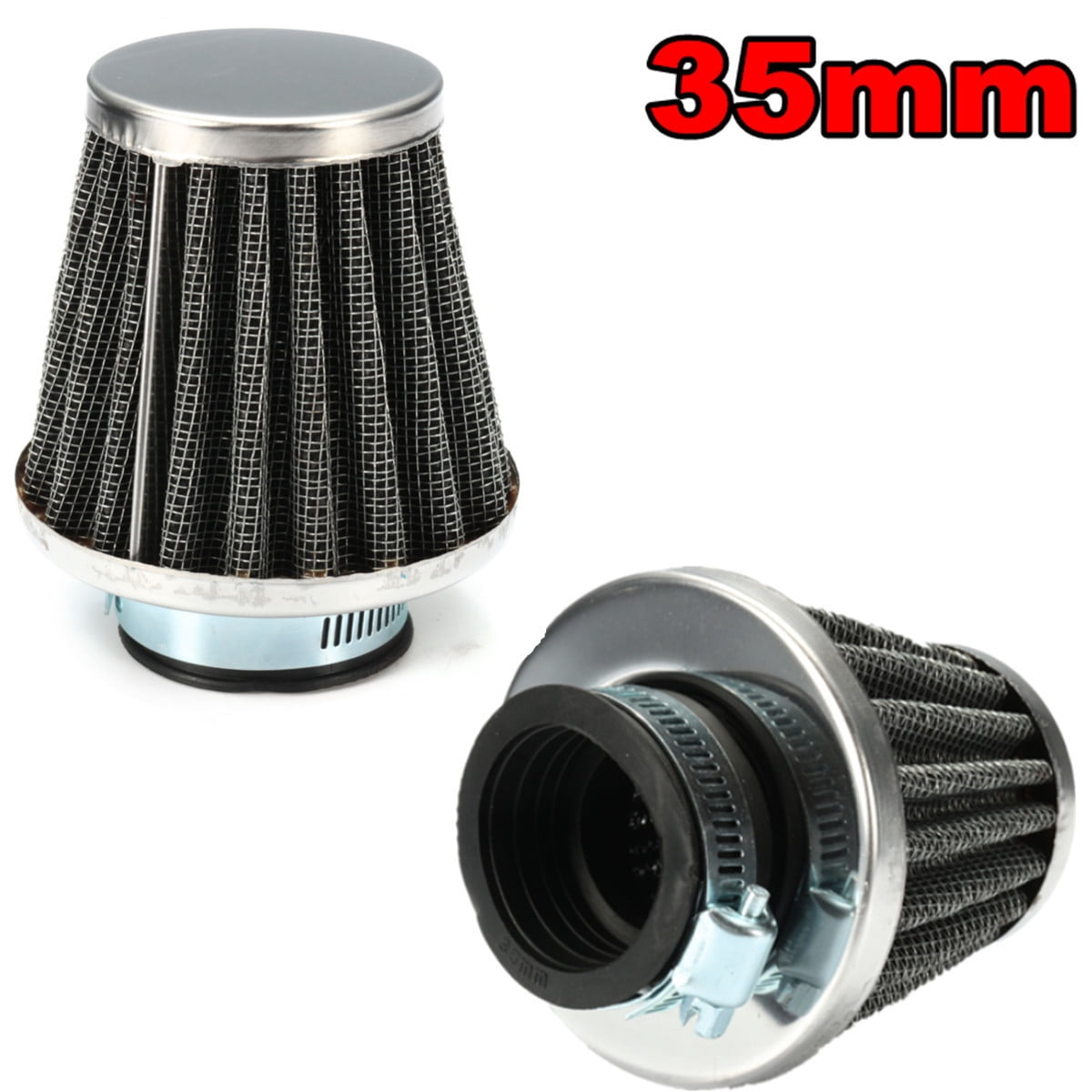Universal Motorcycle Pod Air Filter For Chrome 35mm 38mm 39mm 42mm 46mm ...