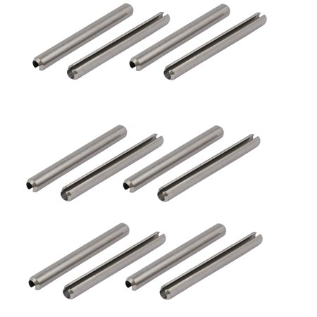 M5x50mm 304 Stainless Steel Split Spring Dowel Tension Roll Pin 12pcs ...
