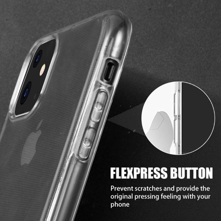 Case for iPhone 11, Clear Transparent See-Thru Flex Gel TPU Skin Slim ...