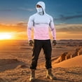 Bbyeadc Men's Practical Sun Guard Apparel UPF 50+ Thin Airy Hooded Coat ...