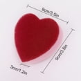 Agiufgs Heart-Shaped Double-Sided Scrub Sponge, Dual-Layer Design for ...