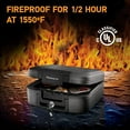 SentrySafe Fire Resistant Security Box, Charcoal Gray - Waterproof ...