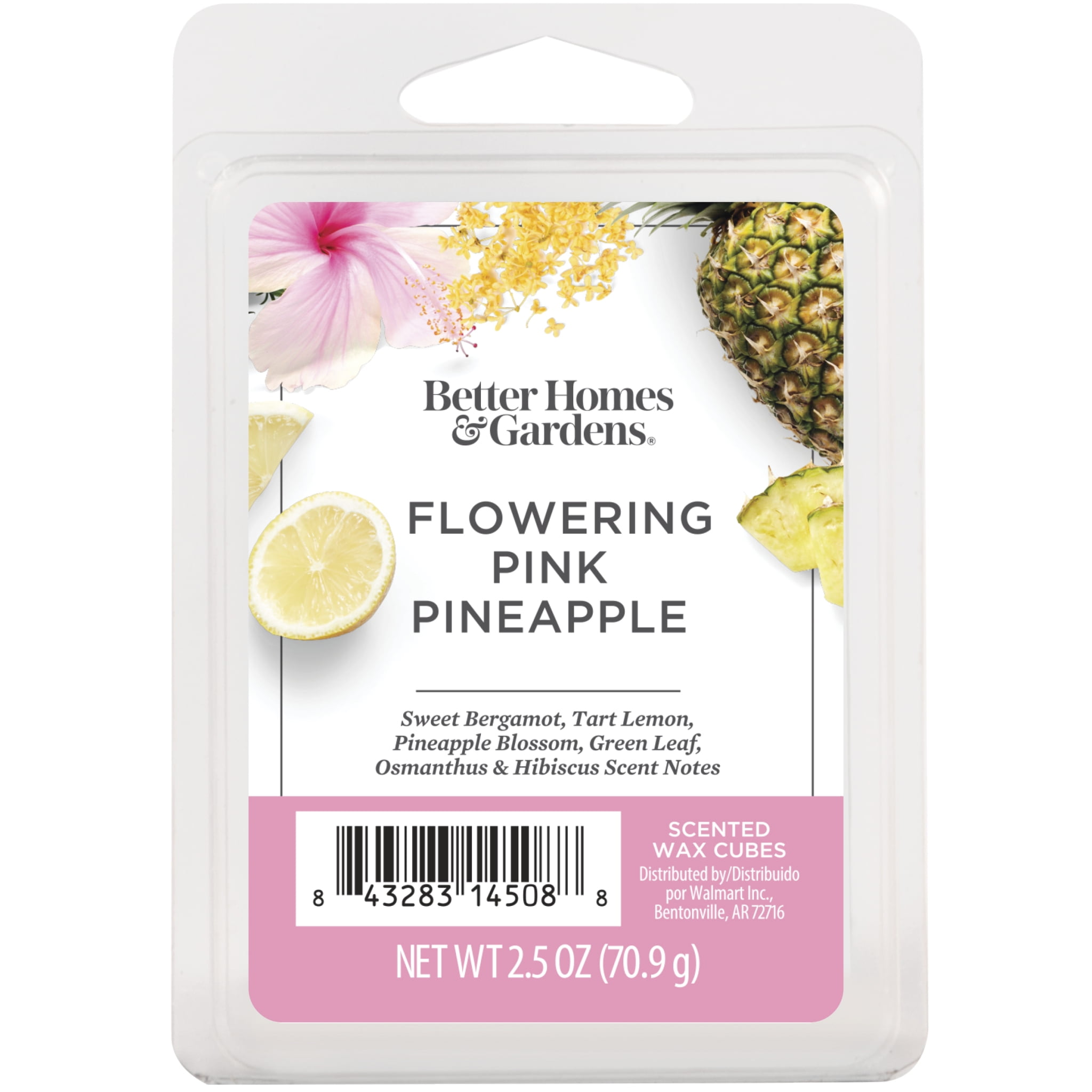 Flowering Pink Pineapple Scented Wax Melts, Better Homes & Gardens, 2.5 ...