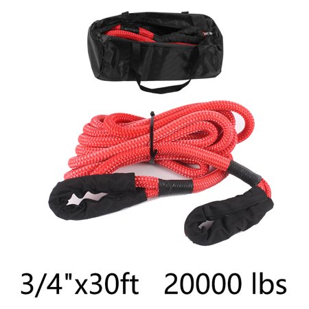 Recovery Rope 3/4 Inch 30 FT 20000lbs Breaking Strength Tow Straps ...