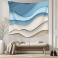 Blue Beige Ombre Large Tapestry for Bedroom Wall Hanging Tapestry ...