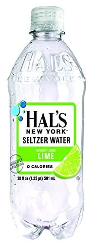 Hal's New York Seltzer Water 20 Fl Oz (Pack of 6) (Lime) - Walmart.com