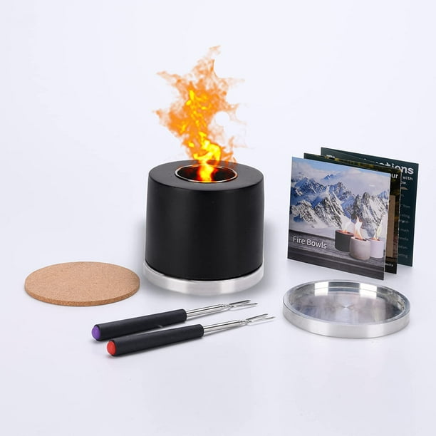 LDVINE Tabletop Fire Pit - Concrete Mini Tabletop Fire Pit – Portable ...