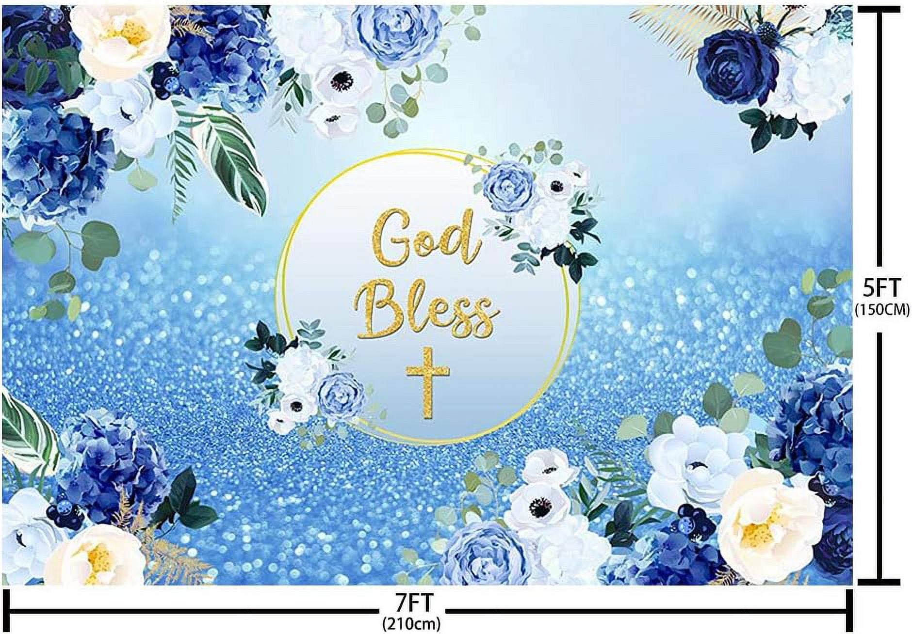 Baby Boy Christening Background