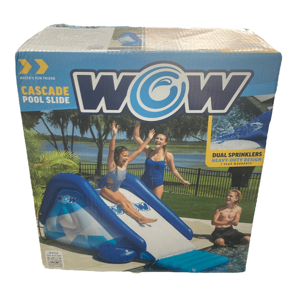 Wow Cascade Pool Slide with Dual Sprinklers Heavy Duty Design - Walmart.com