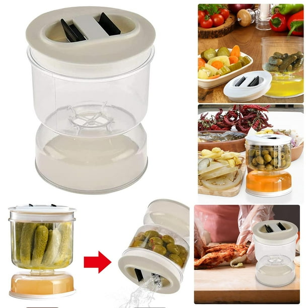 Japceit Pickle And Olive Can Container With Filter Food Separation ...