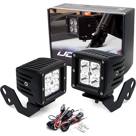A-Pillar LED Pod Lights Compatible With 2014-up Polaris RZR XP 1000, 15-up RZR 900, Incl (2) 20W ...