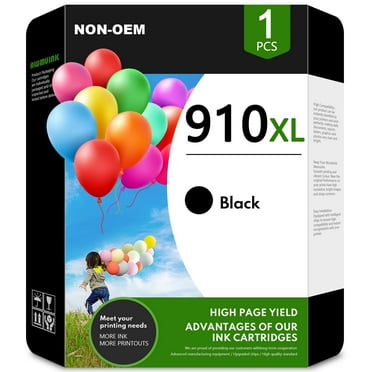 HP 910/910XL High-Yield Ink Cartridges, 4-Pack (Black, Cyan, Magenta ...