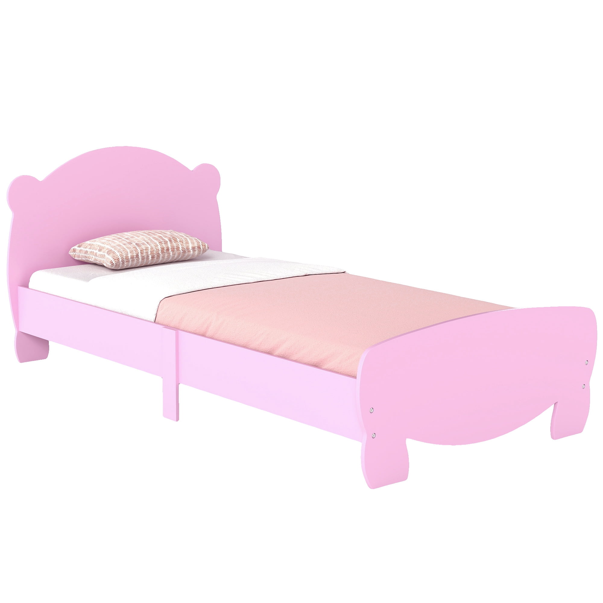 Click here for Qaba Twin Bed Frame For Kids  Bear Shaped Toddler... prices