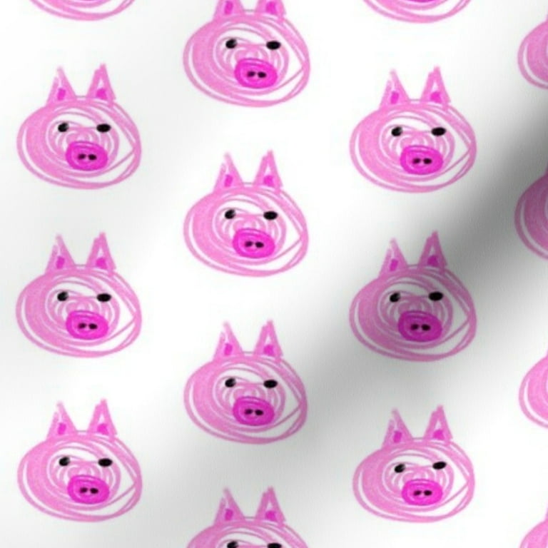 Cute Pig Fabric