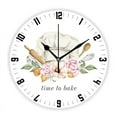 Colorful Cartoon Baker Bakery Cupcake Donut Pastry Chef Wall Clock ...