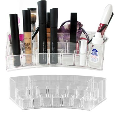 Thinkspace Beauty Storage Organizer with LED Mirror, Black - Walmart.com