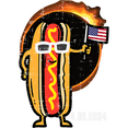 CafePress - Solar Eclipse Hotdog US Flag 4.08.24 Men Boys Kids Men's ...