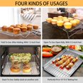 Cooling Rack Set of 2, 2-Tier Stackable Stainless Steel Wire Racks for ...