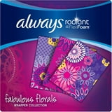 Always Radiant Infinity Overnight Pads, 12 Count - Walmart.com